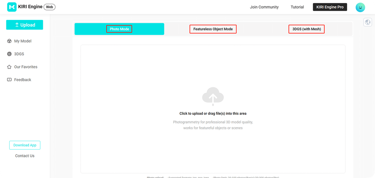 2D Image to 3D Model - KIRI Engine