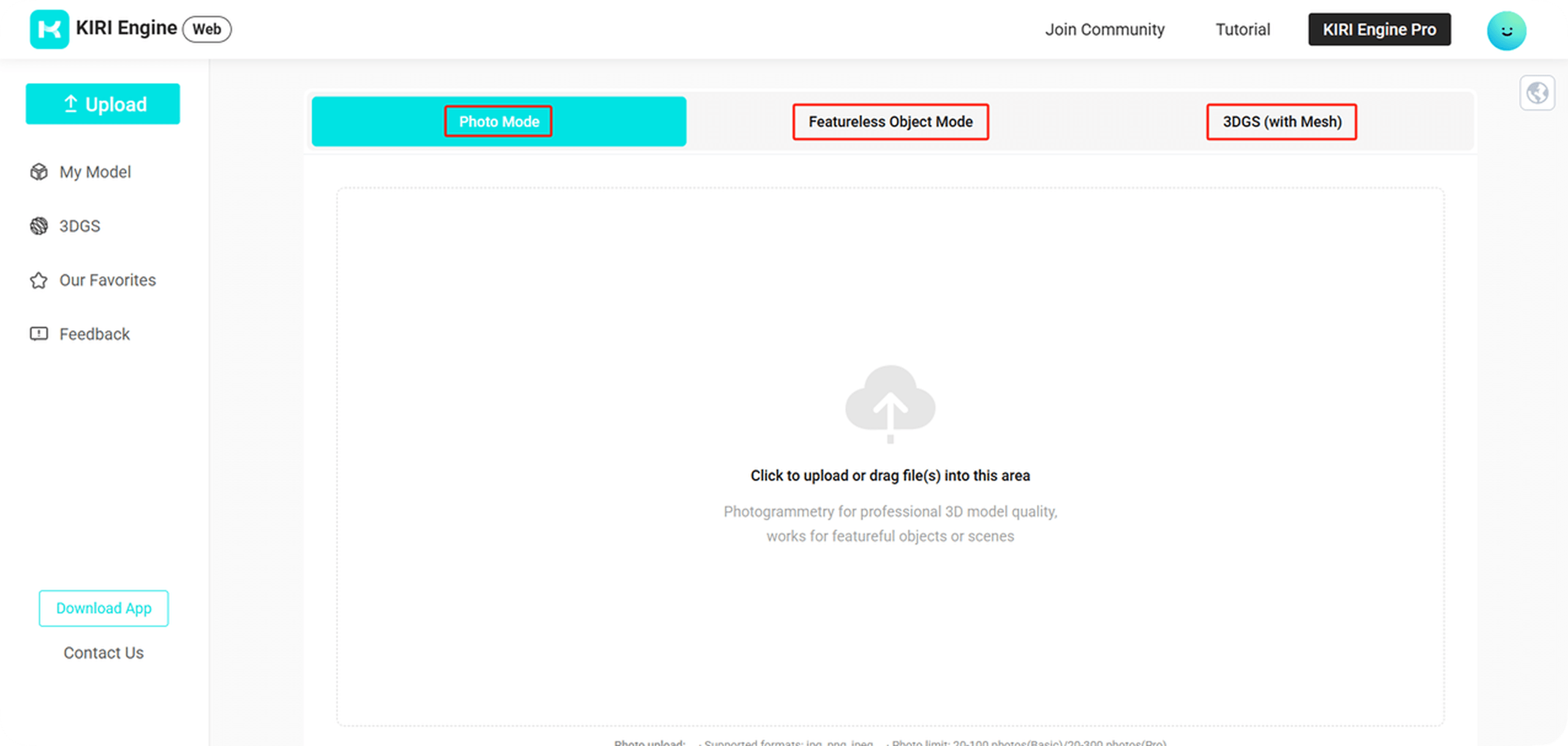 2D Image to 3D Model - KIRI Engine